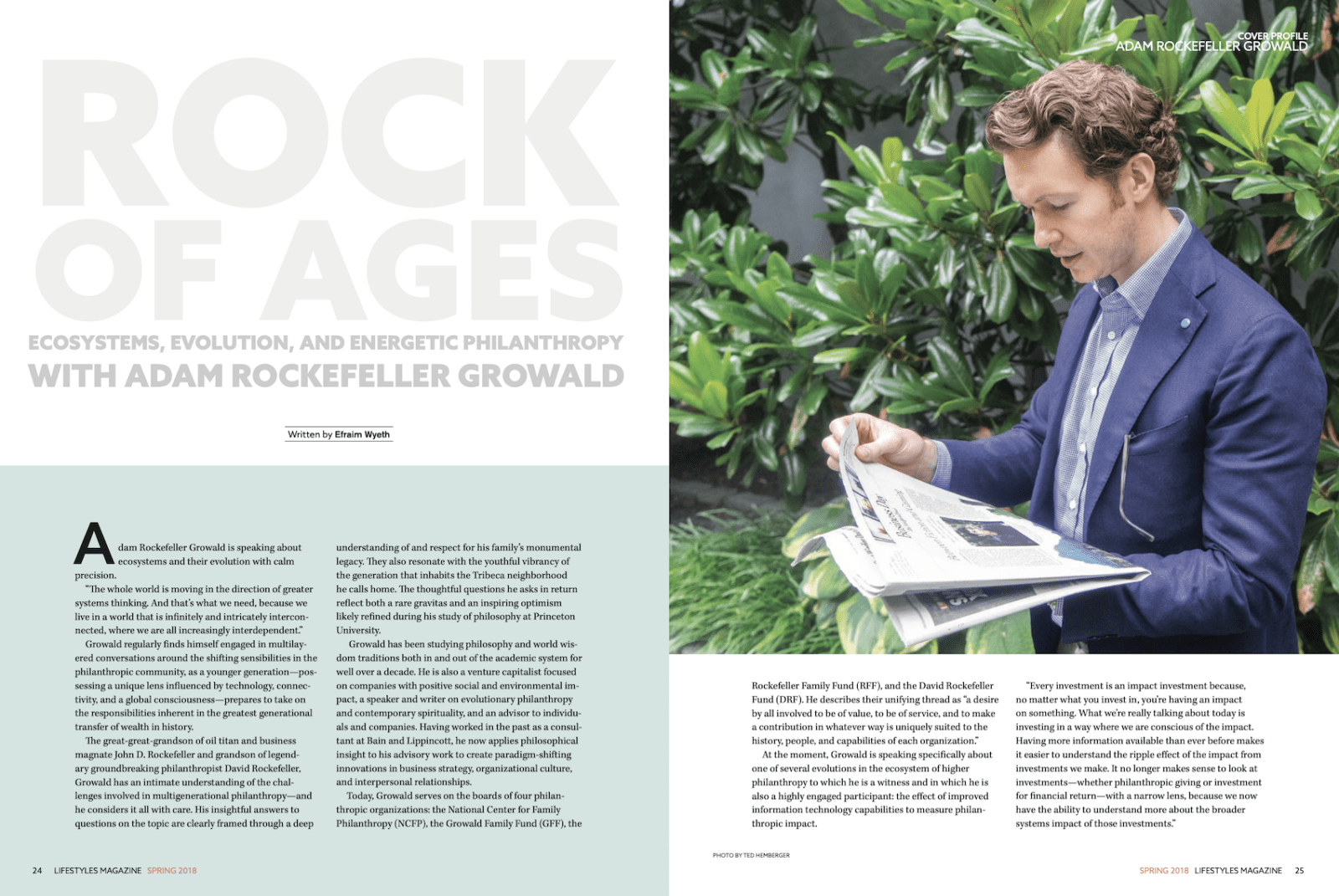 Adam Rockefeller Growald – Lifestyles Magazine