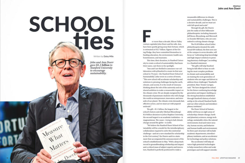 John and Ann Doerr – Lifestyles Magazine