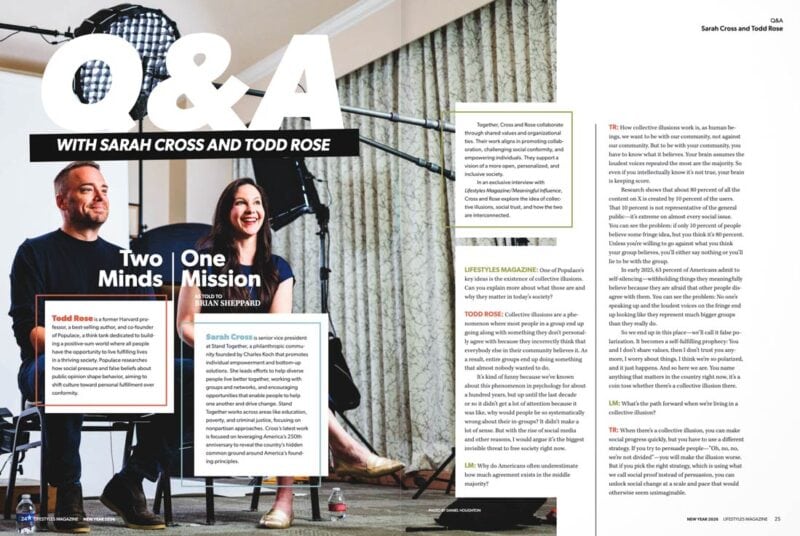 Q&A: Sarah Cross and Todd Rose – Lifestyles Magazine
